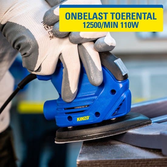 Kinzo Schuurmachine - 230V - Palm - Blauw - Polijsten - Houtbewerking ...