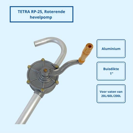 Tetra RP-25 - Roterende hevelpomp - voor 20, 60 en 200 liter vaten ...