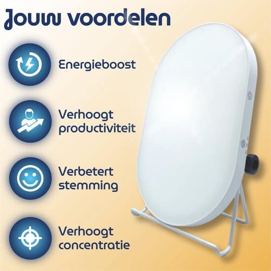 Daglichtlamp Lichttherapie - Daylight Lamp - Bureaulamp - Timerfunctie ...