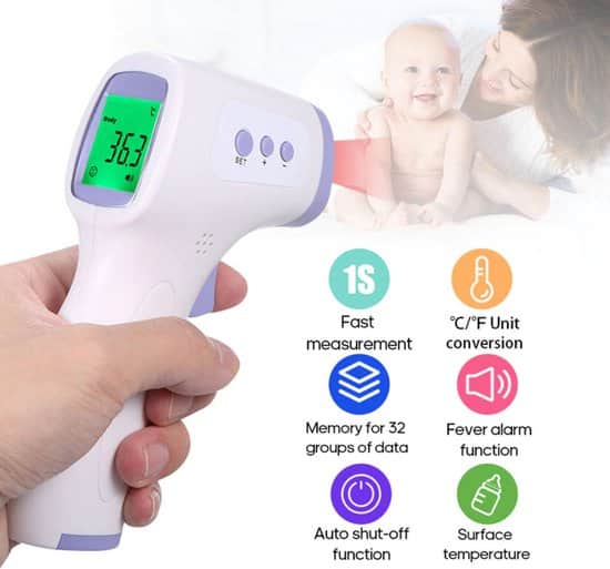 Digitale Infrarood Thermometer - Temperatuurmeter met LCD scherm - in ...