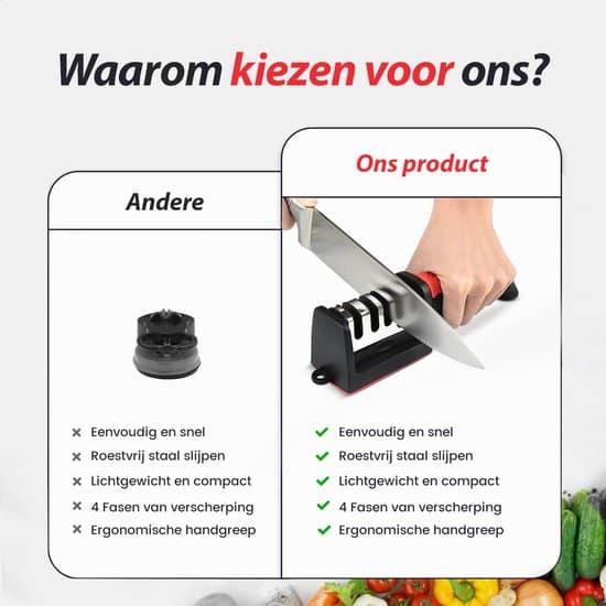 Premium 5-in-1 Messenslijper - Antislip Doortrekslijper - Slijper voor ...