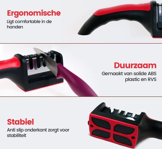 Premium 5-in-1 Messenslijper - Antislip Doortrekslijper - Slijper voor ...