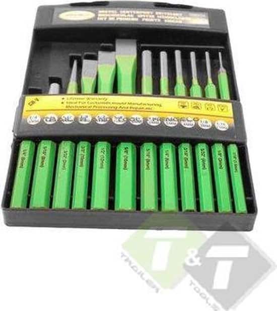 Beitel - doorslag en drevelset - 12 delig - Hofftech - Online Reviews