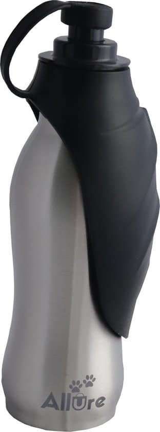 Allure Pets - Honden waterfles RVS | Draagbare Honden Drinkfles ...