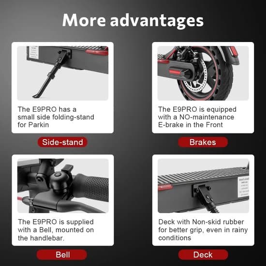 Comfort Inz - E9 PRO - Elektrische Opvouwbare Step - E Scooter - 500W - IOS Android APP Max ...