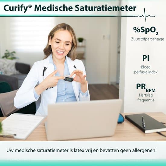 Curify® Medische Saturatiemeter - Zuurstofmeter Vinger inclusief ...
