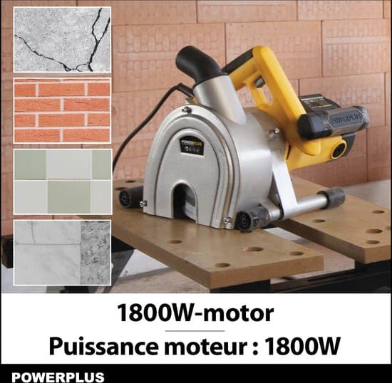 Powerplus POWX0650 Muurfrees - Sleufmachine - Sleuvenfrees - 1800W - 2x ...
