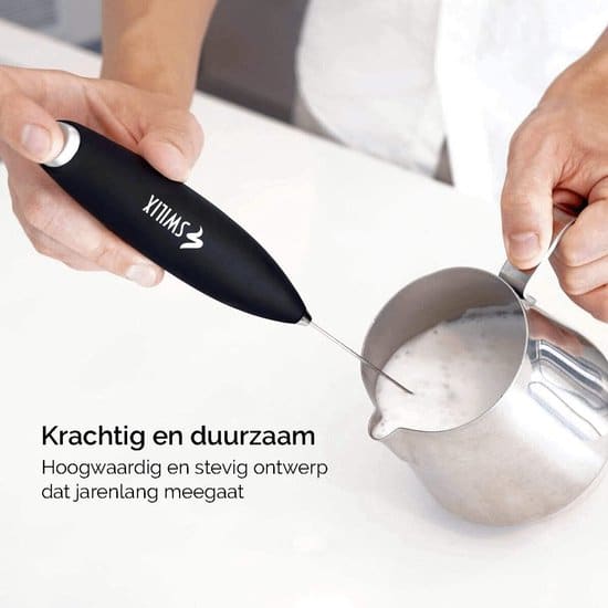 SWILIX ® Elektrische Melkopschuimer met RVS Houder - Melk Opschuimer ...