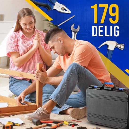 Lumora - 179 delige Gereedschapsset - Reparatie - Gereedschapskoffer ...