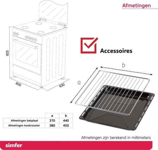 SIMFER FS6031-1 Vrijstaand Gasfornuis - 60 cm - Zwart - Online Reviews