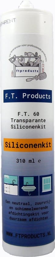 F.T. Products Siliconenkit transparant 310ml - Online Reviews