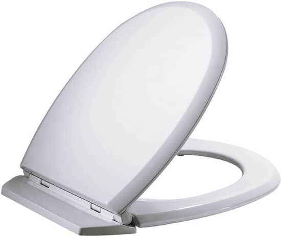 Allibert wc-bril ATLAS - geperst hout - afklikbaar - met regelplaat ...