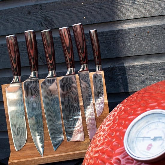 Shinrai Japan - Messenset - 7 delig - Koksmes - Japanse mes - Mes ...