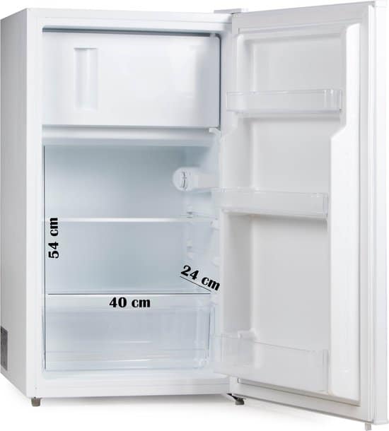 PRIMO PR144FR Koelkast tafelmodel met vriesvak – 80 liter inhoud – Wit – Klasse E – Koelkast ...