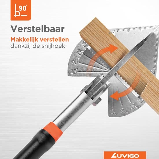 Luvigo® Professionele Plintenschaar / Verstekschaar 45°-135° RVS ...