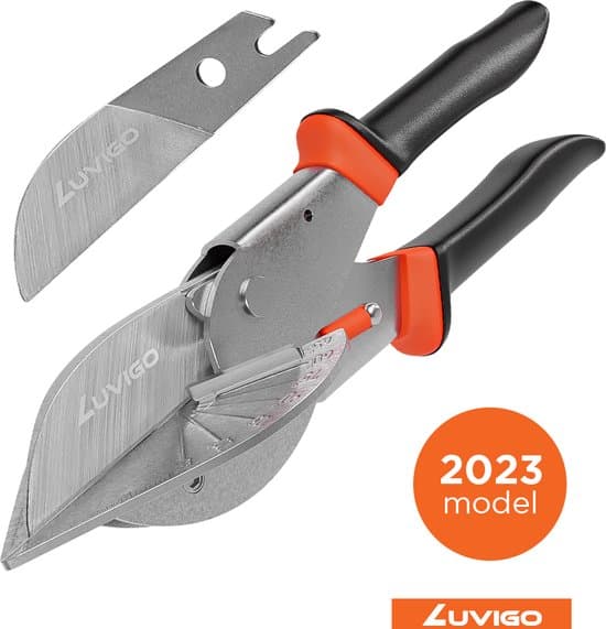 Luvigo® Professionele Plintenschaar / Verstekschaar 45°-135° RVS ...