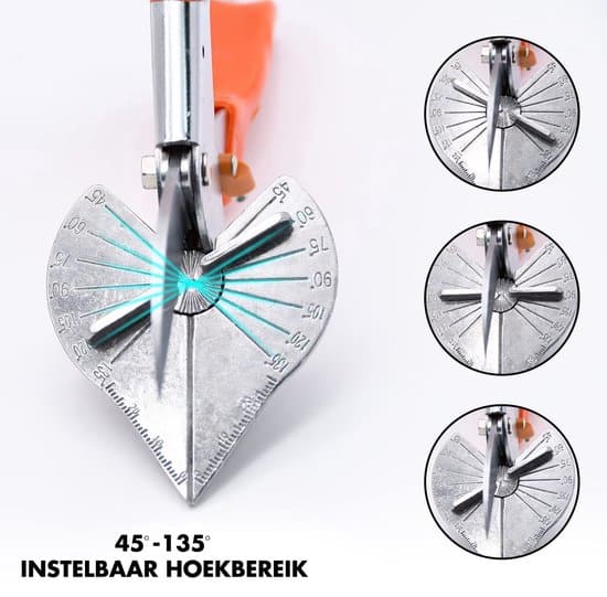 DynaBright Plintenschaar - Extra 5 Mesjes - Plintentang - Verstekschaar ...