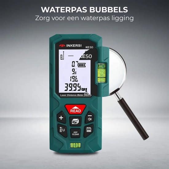 RYCE ® Lasermeter - Afstandmeter - 50 Meter Bereik - Inclusief ...
