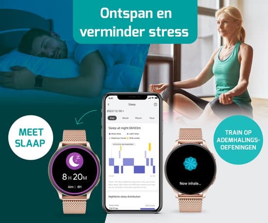 FITAGE Sporthorloge - Smartwatch - Stappenteller Horloge- Smartwatches ...